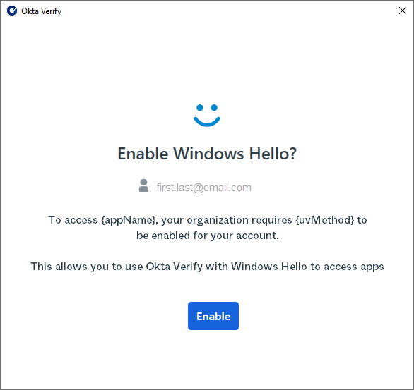 WindowsデバイスでOkta Verifyを開始する | Okta